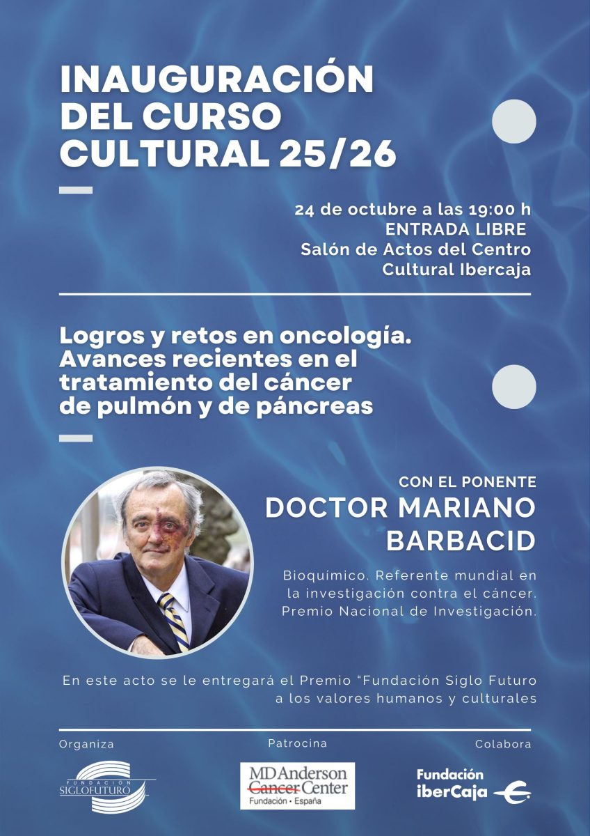 Inauguración del curso cultural 25/26: Conferencia de MARIANO BARBACID ...